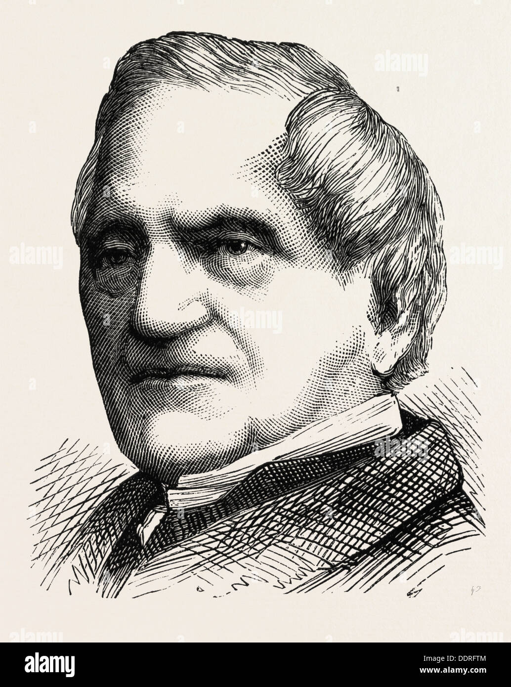 REV. PROFESSOR ADAM SEDGWICK, 1873 engraving Stock Photo - Alamy