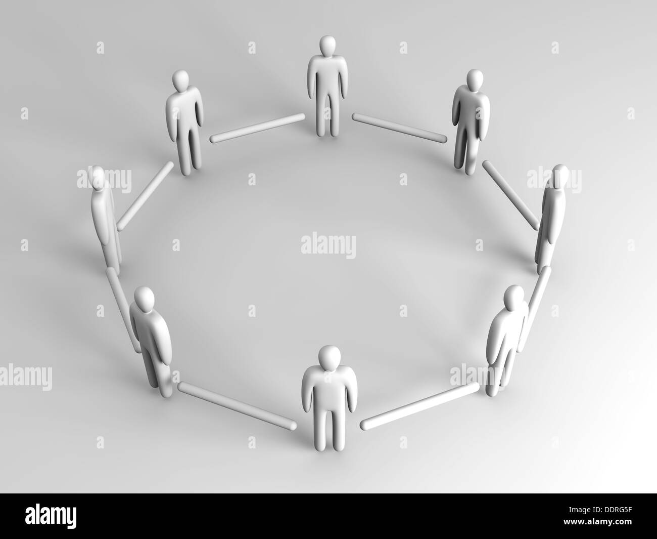3D rendered Illustration. Power of Teamwork Stock Photo - Alamy