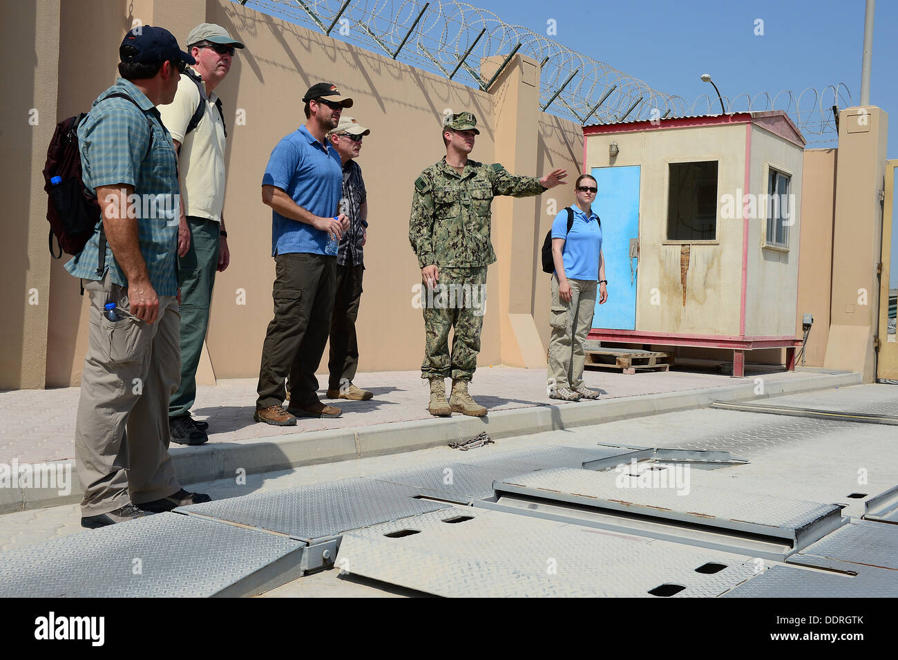 Lt. j.g. Matthew Colpitts, assigned to Commander, Task Group (CTG) 56.7 ...