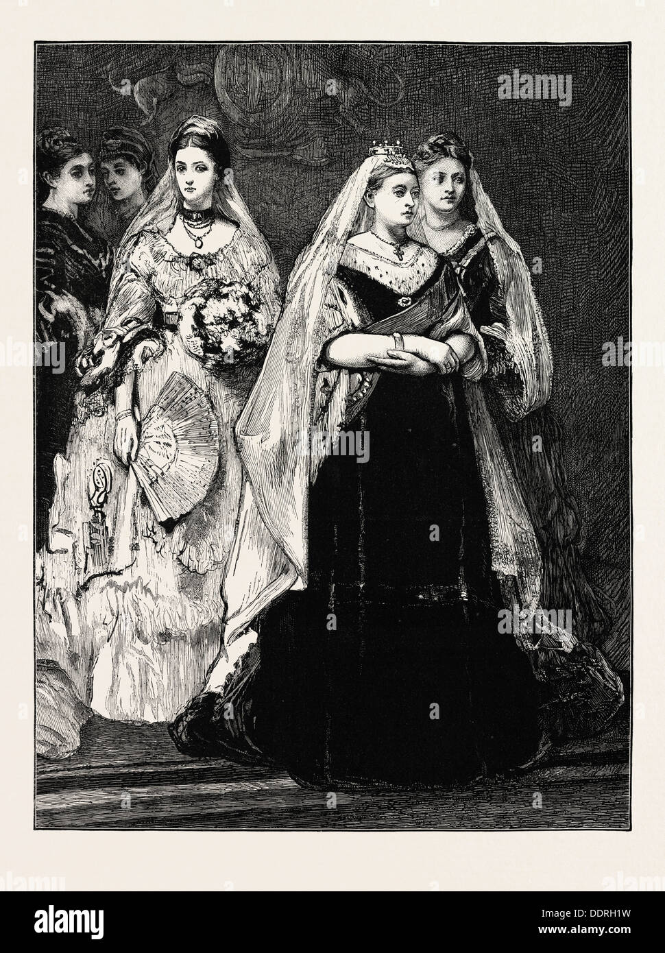 ENGLAND, QUEEN VICTORIA, UK, 1873 engraving Stock Photo - Alamy