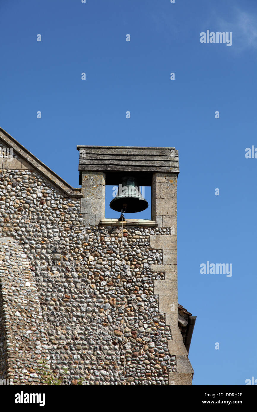 Bell & Bell tower at St Nicholas Church, Dilham ,Norfolk,UK Stock Photo ...