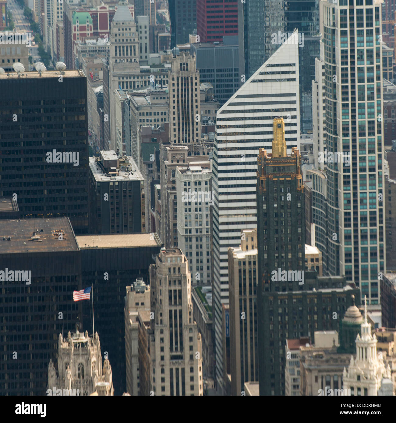 Aerial view of Carbide And Carbon Buildings, Chicago, Cook County ...