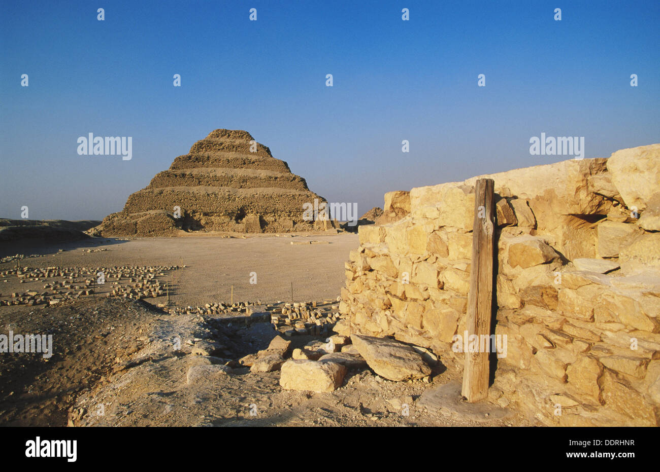 Step Pyramid of Sakkara. Cairo. Egypt Stock Photo - Alamy
