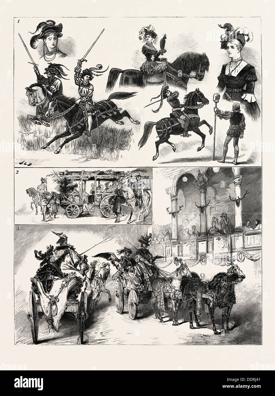 THE COURT EQUESTRIAN FESTIVAL AT VIENNA, AUSTRIA: 1. Notes at the ...