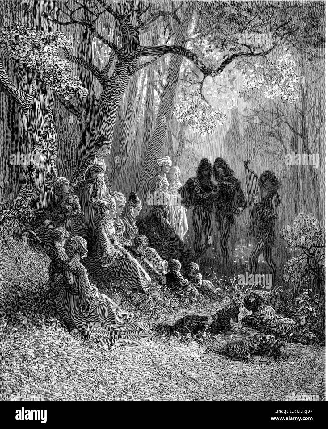 Troubadour middle ages hi-res stock photography and images - Alamy