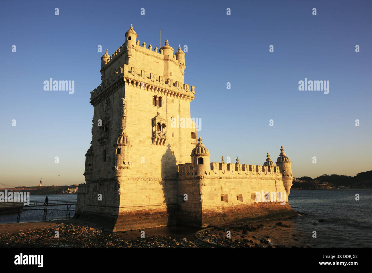 Torre de Belem fortress tower, Lisbon, Portugal Stock Photo - Alamy