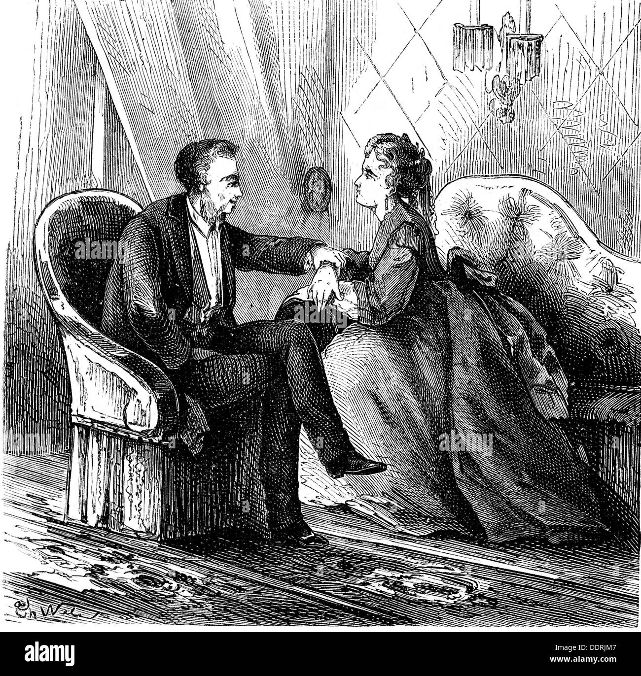 Male doctor female patient Black and White Stock Photos & Images - Alamy