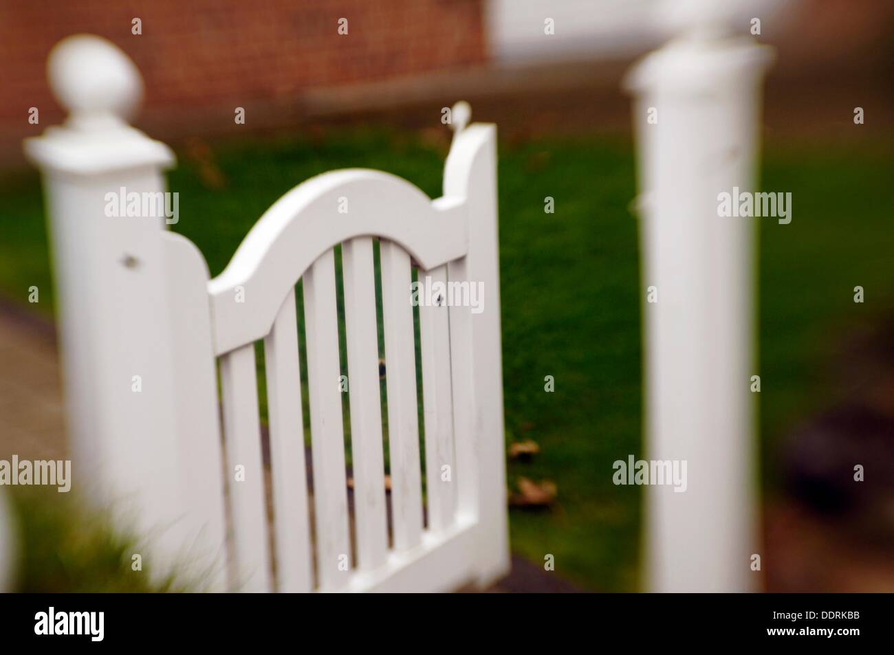 Half-open gate, Sylt, Germany Stock Photo - Alamy