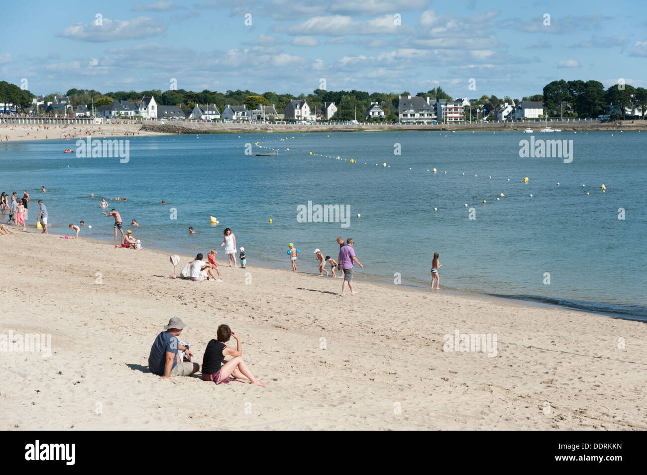 The beach at Benodet Brittany France Stock Photo - Alamy