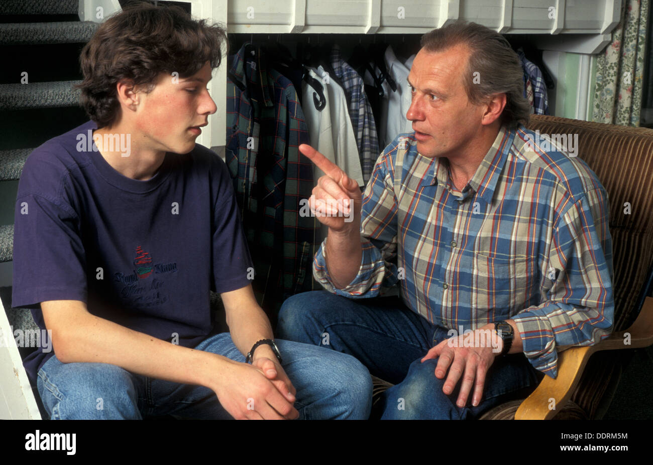 Father advise son hi-res stock photography and images - Alamy