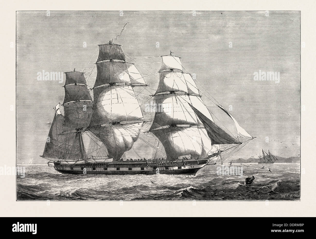 THE MISSING TRAINING SHIP, H.M.S. ATALANTA Stock Photo - Alamy