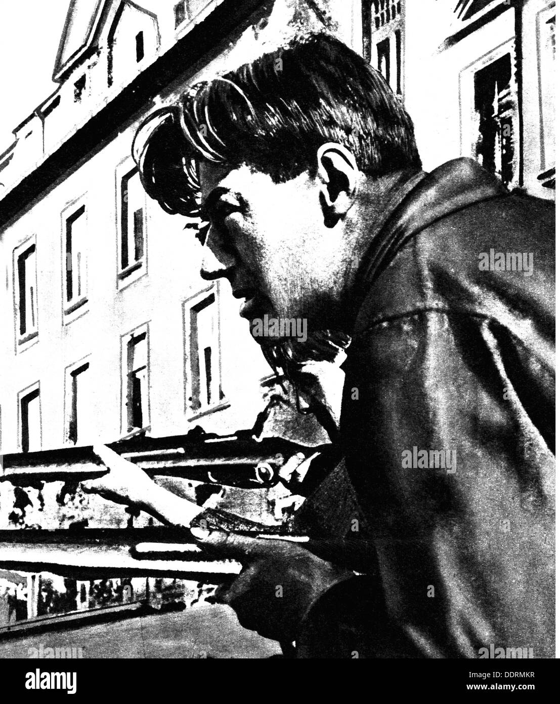 Austrian civil war 12. - 15.2.1934 members of the Republikanischer ...