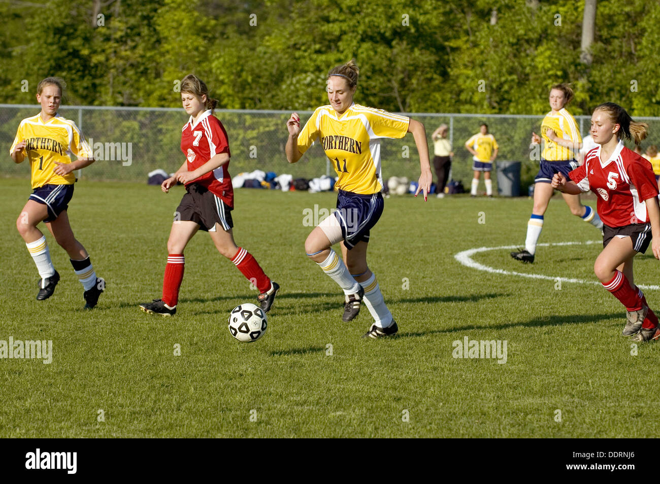 Female footbal school hi-res stock photography and images - Alamy