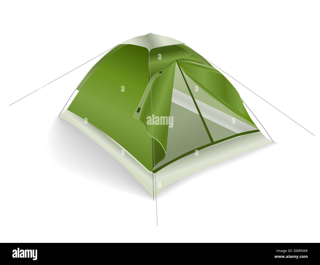 green tourist tent Stock Photo - Alamy