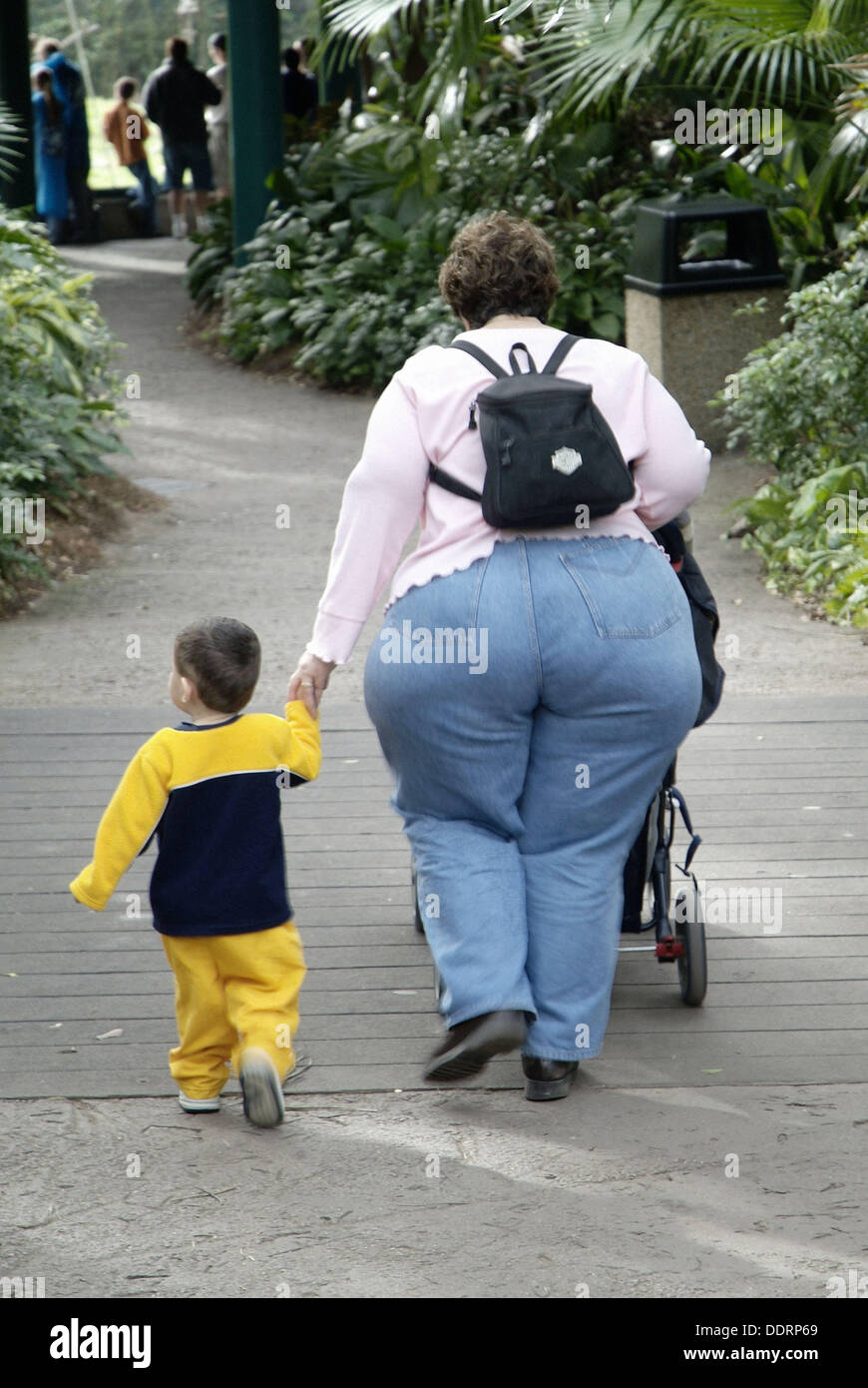Overweight Woman Walking High Resolution Stock Photography and Images ...
