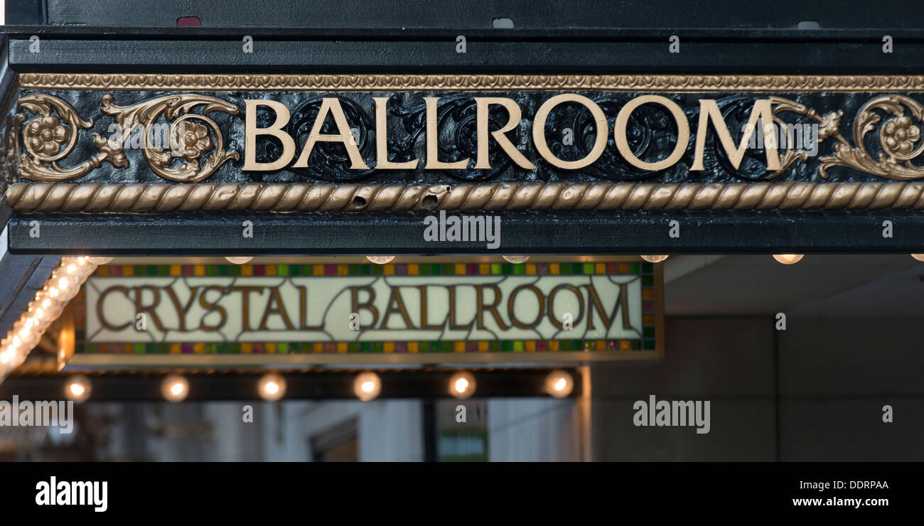 Signboard of Crystal Ballroom, Millennium Knickerbocker Hotel, Chicago ...