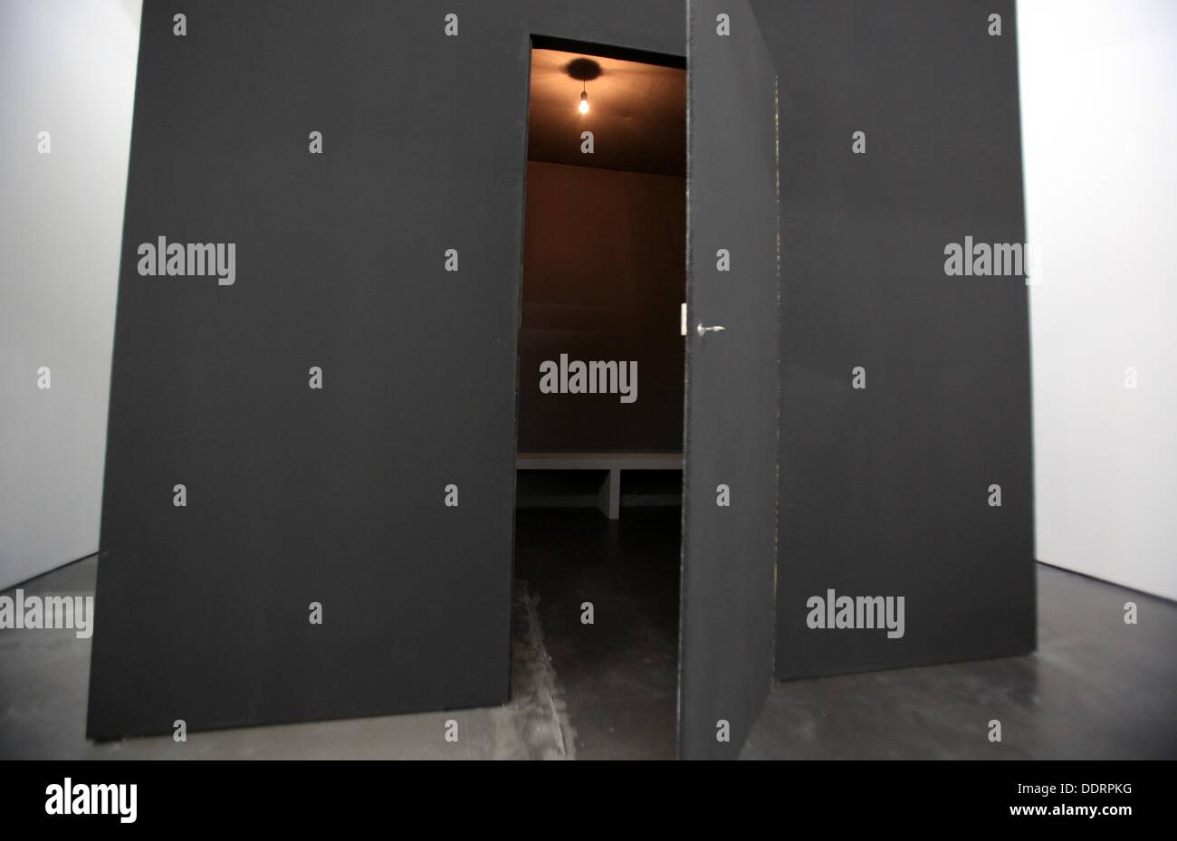 The work '9 square meter room' by Spanish artist Santiago Sierra at the ...