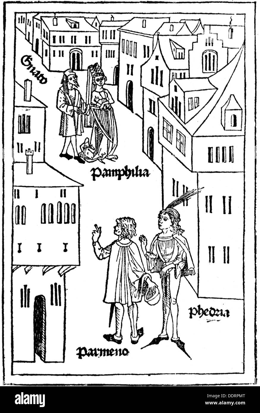 Terence (Publius Terentius Afer) circa 190 - 159 BC, Latin comic poet ...