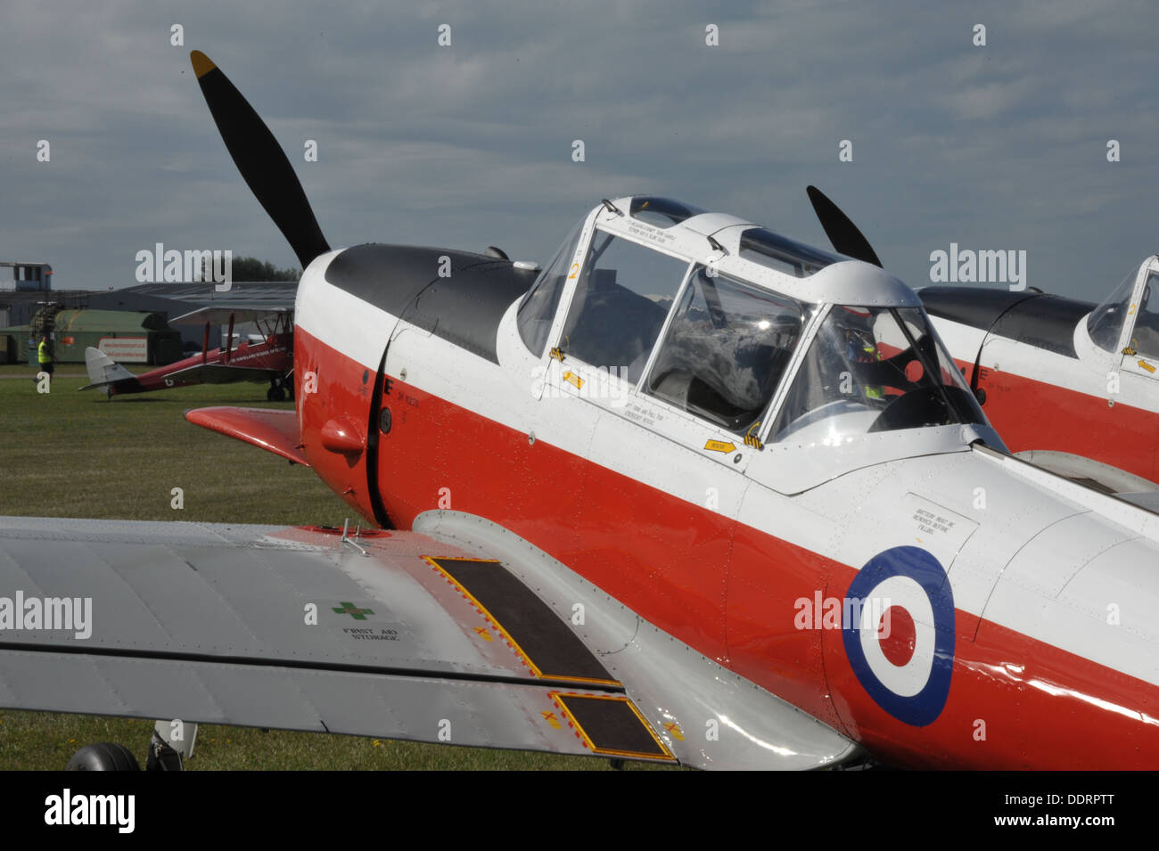 DeHavilland Chipmonk on the ground Stock Photo - Alamy