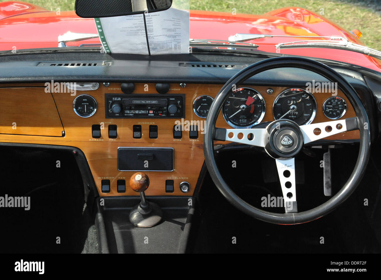 Lotus Elan Interior Stock Photo - Alamy