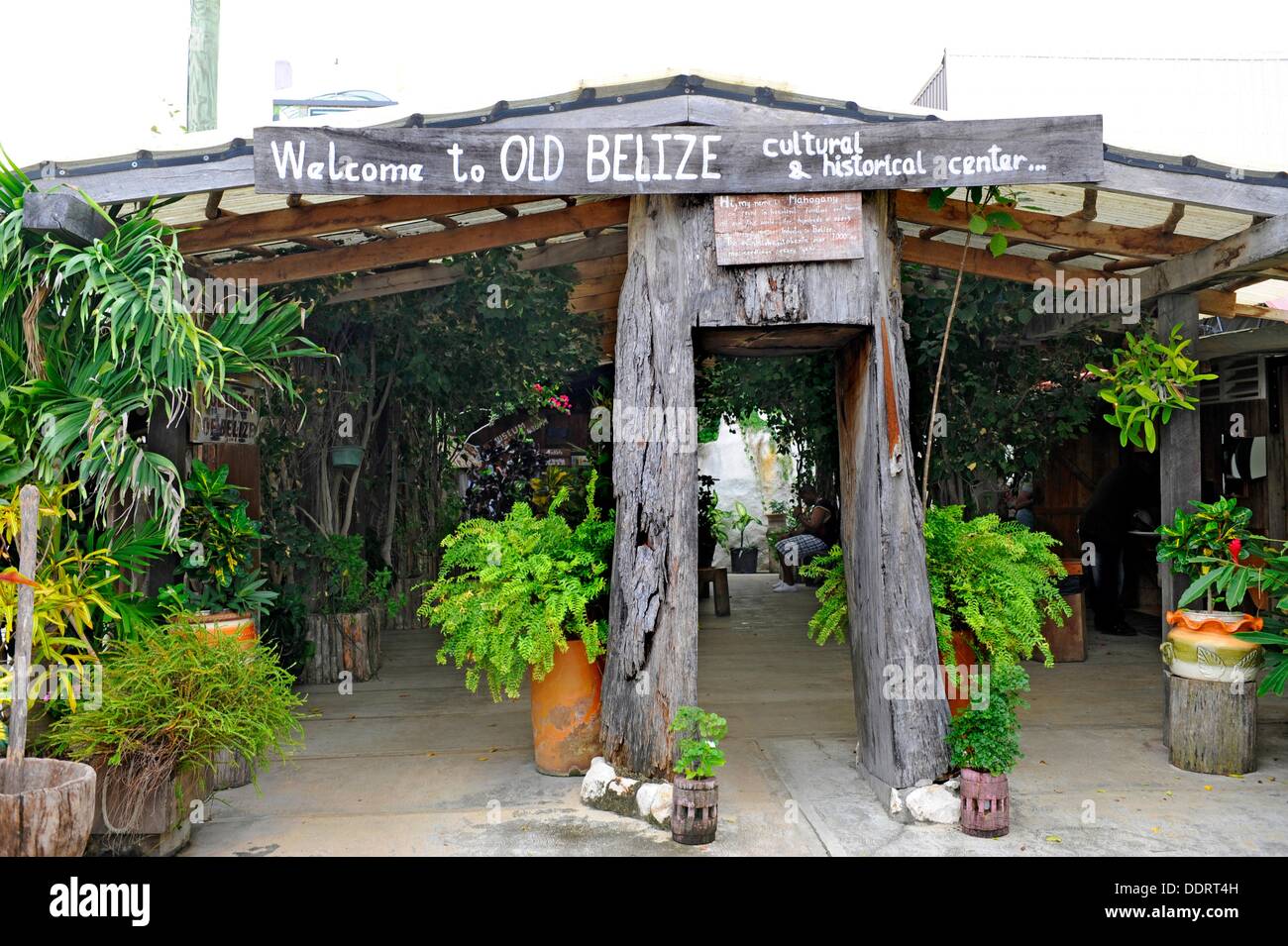 Old Belize area in Belize City Belize Central America Stock Photo - Alamy
