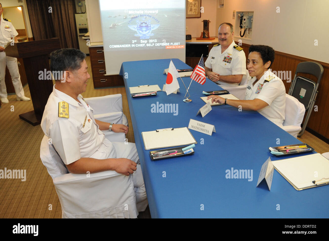 With japan maritime self defense force jmsdf vice adm yasushi ...