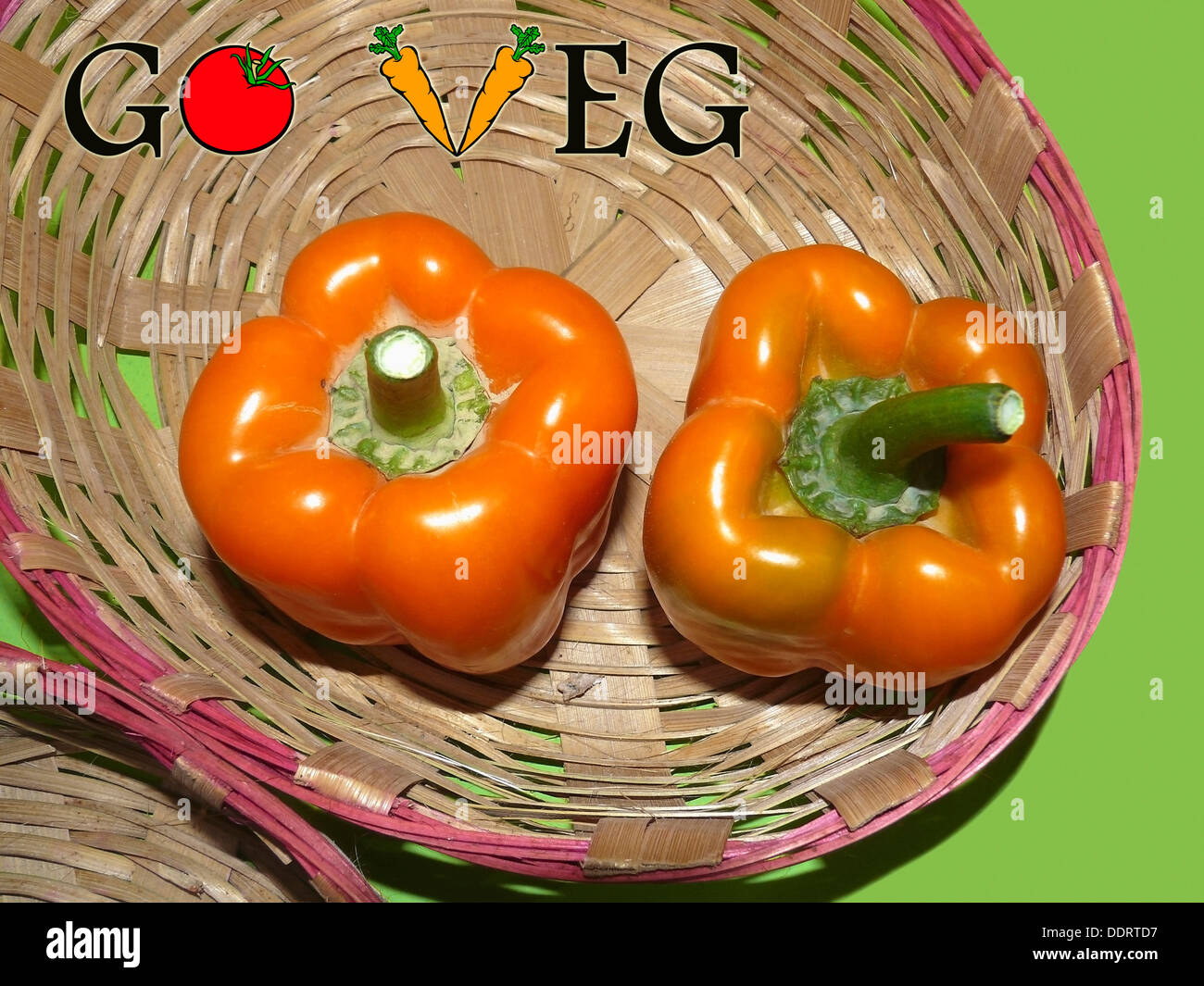 Colored Sweet Capsicum, Bell Capsicum, Go Veg, Concept Stock Photo - Alamy