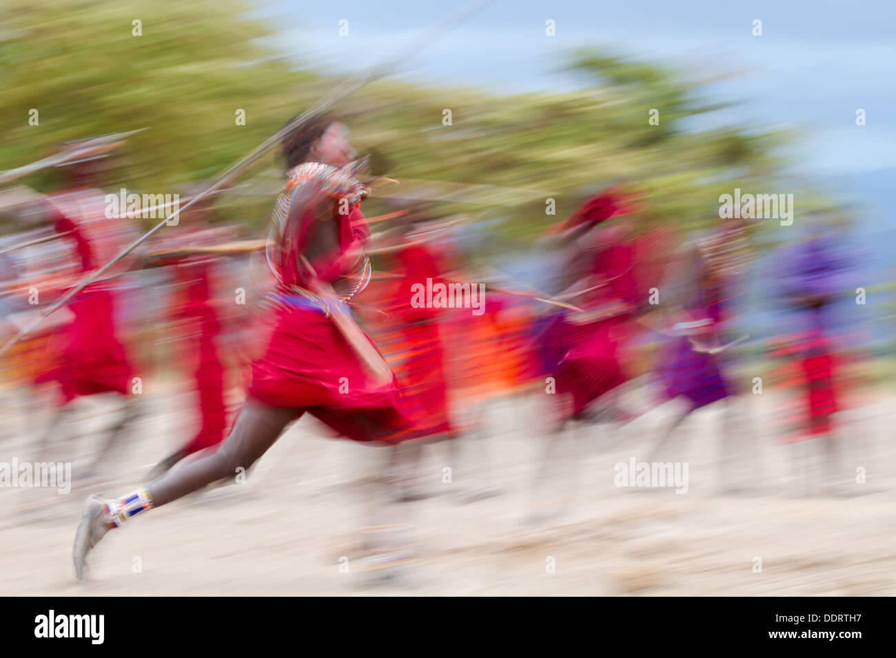 Group of masai hi-res stock photography and images - Alamy