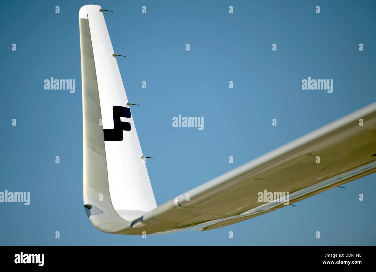 The wings of an Airbus A321 with new 'sharklets' at the Airbus factory ...