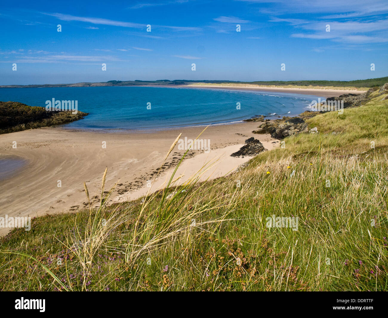 Malltraeth Bay on Anglesey's south west coast, Wales,UK Stock Photo - Alamy