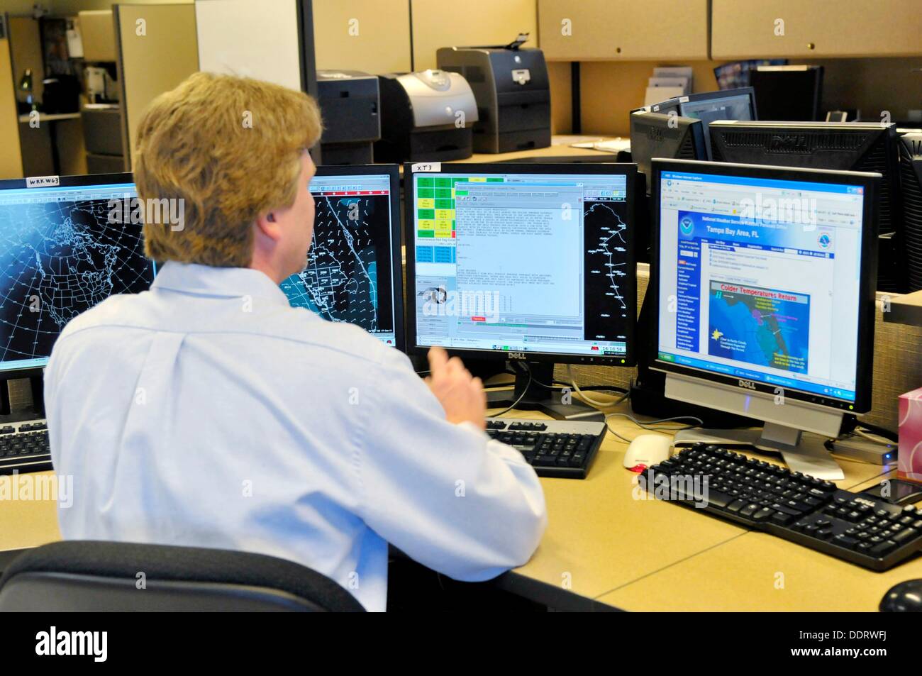 Meteorologist work area hi-res stock photography and images - Alamy
