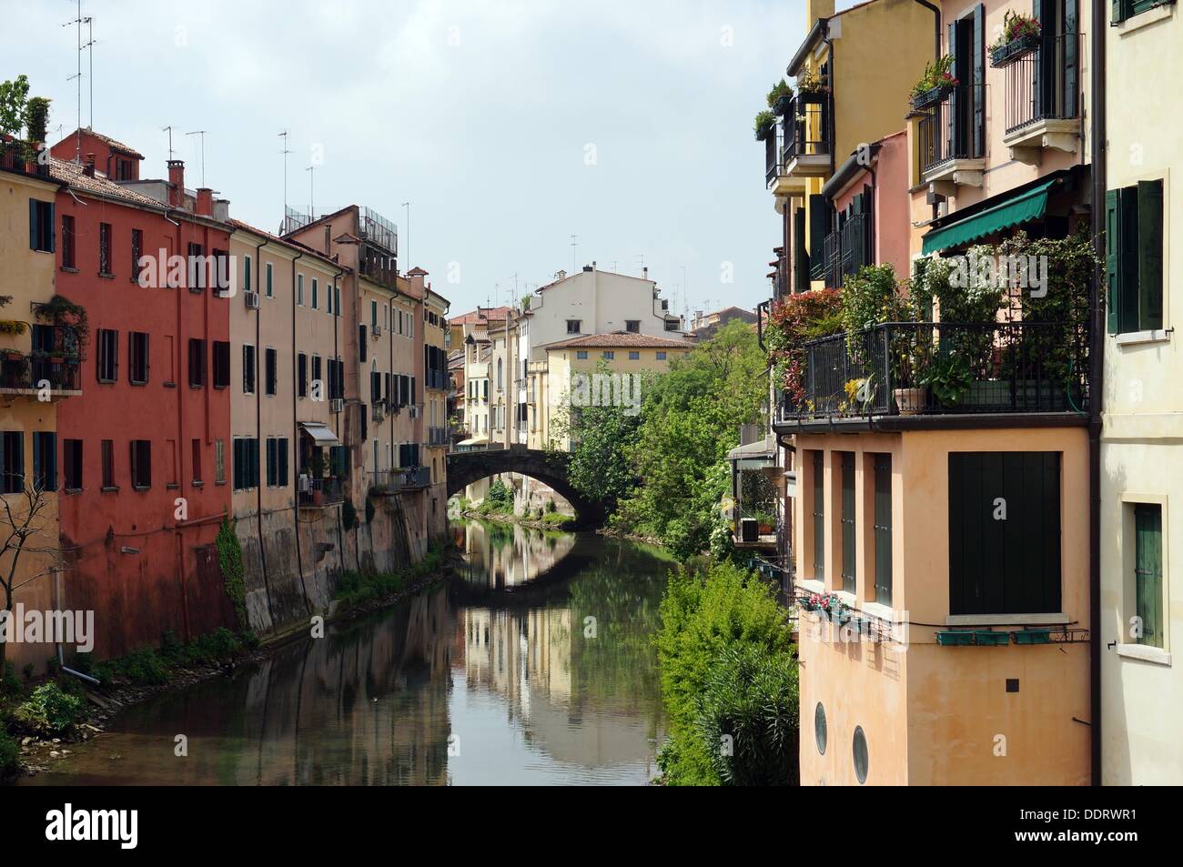 Floating canal in Padua, Italy, 03 May 2013. Photo: Soeren Stache Stock ...
