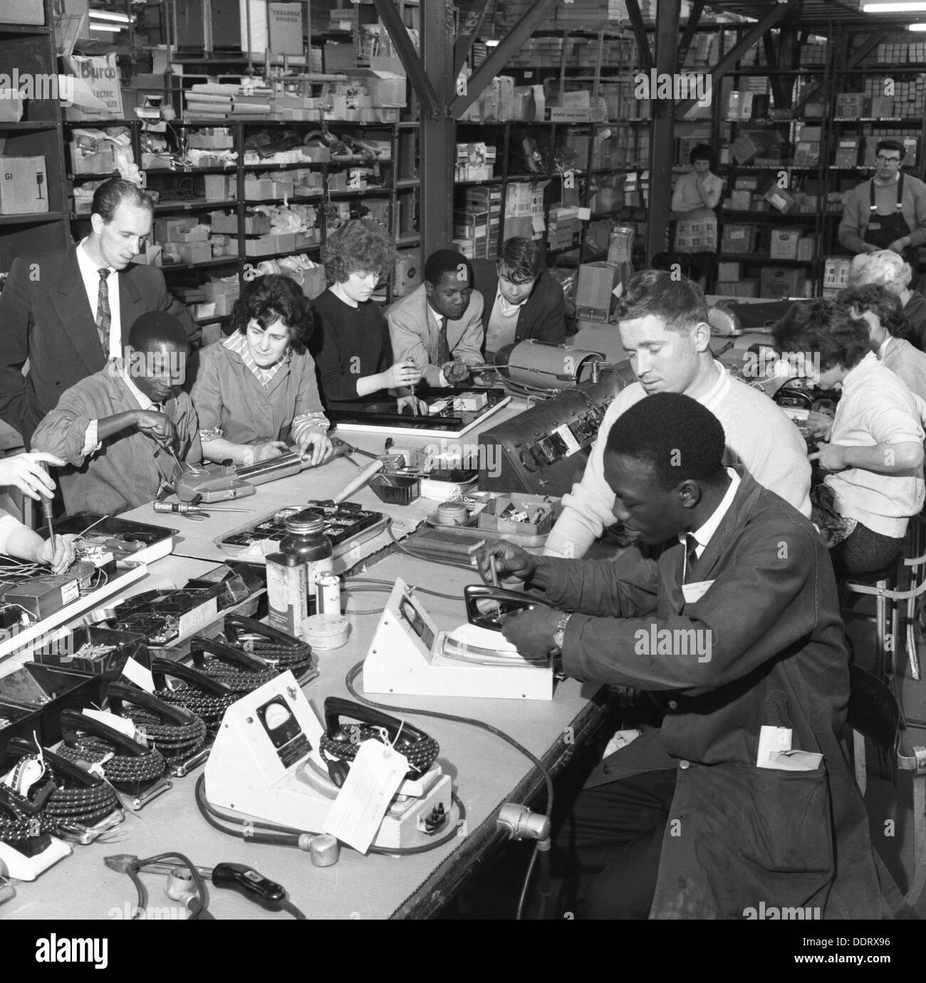West Indian workers at the GEC, Swinton, South Yorkshire, 1962. Creator ...