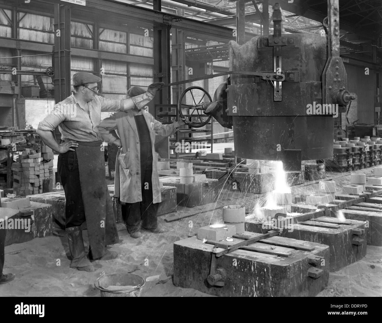 Steel foundry Black and White Stock Photos & Images - Alamy