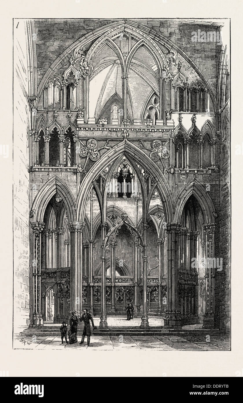 DRONTHEIM CATHEDRAL, NORWAY: ENTRANCE TO THE CHOIR Stock Photo - Alamy