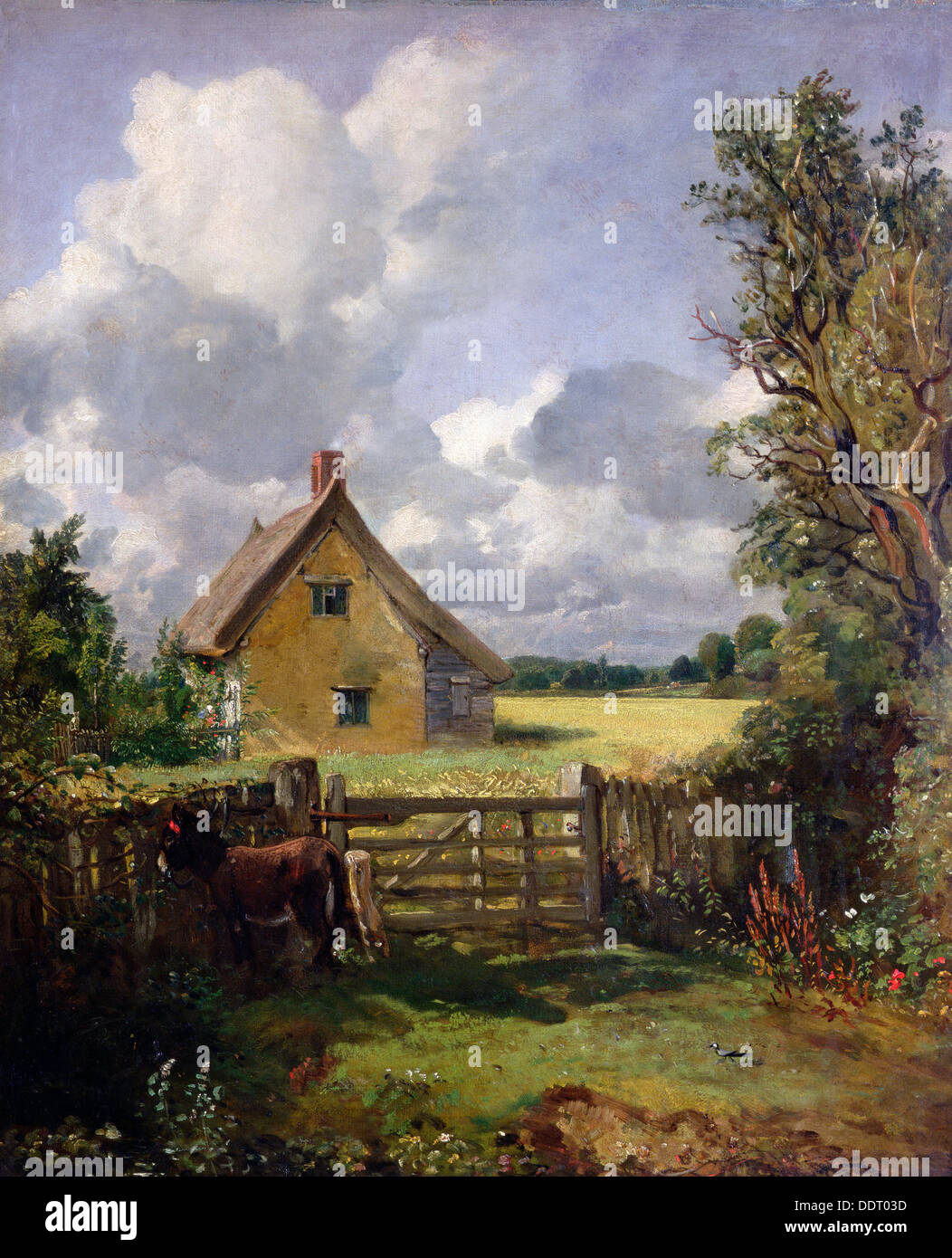 John constable a cottage in a cornfield hi-res stock photography and ...