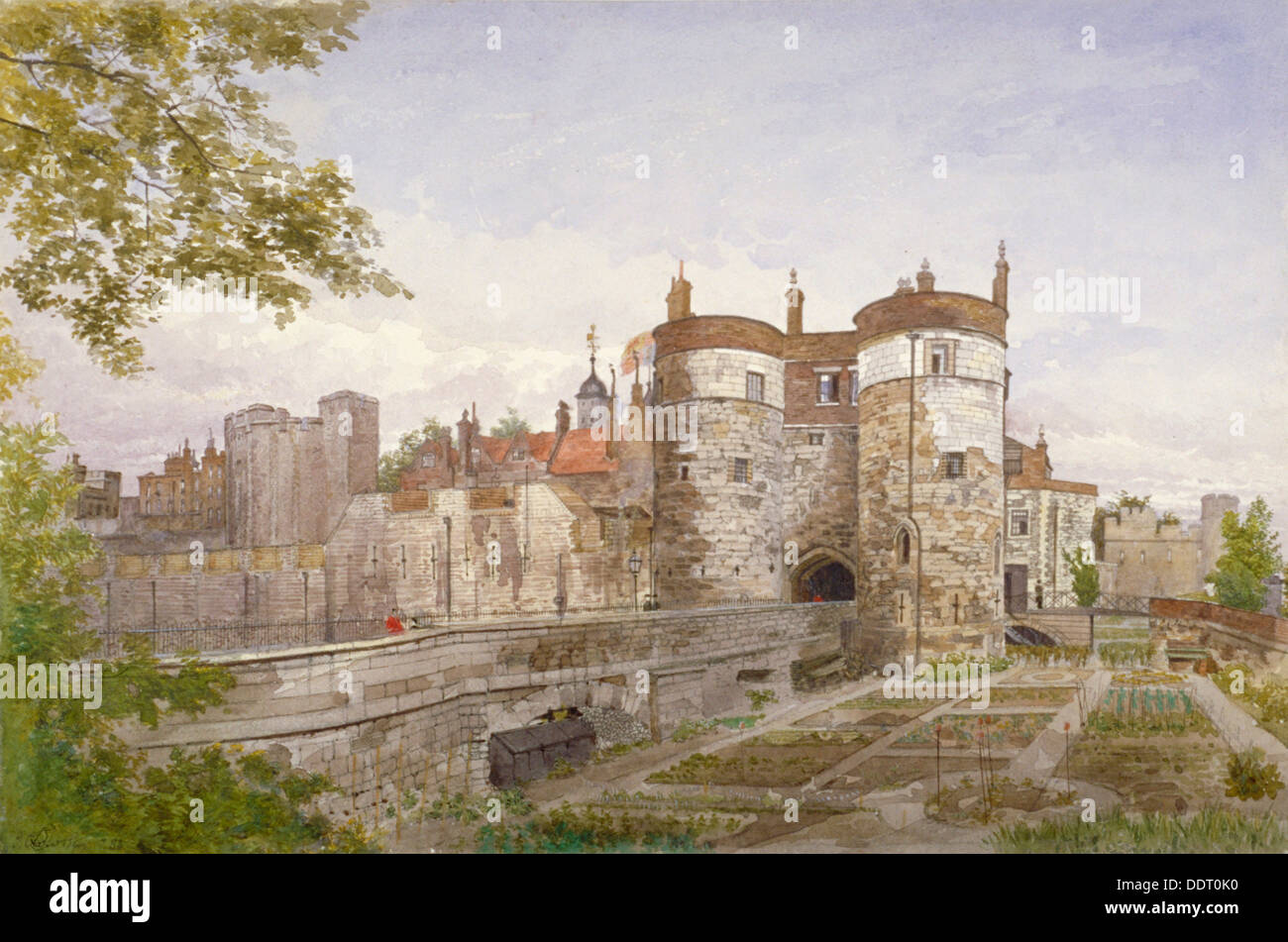 Tower of London, Stepney, London, 1883. Artist: John Crowther Stock ...