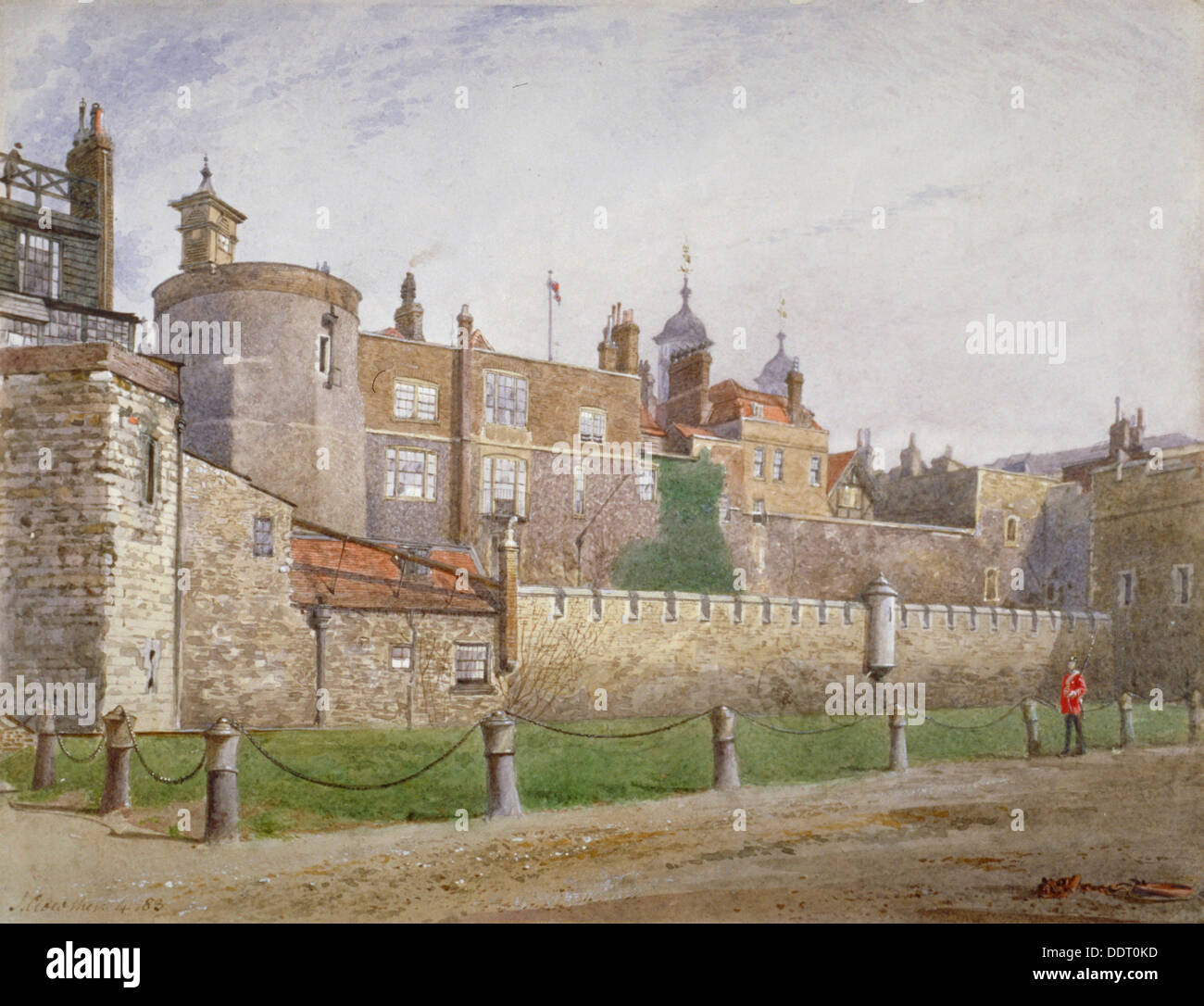 Tower of London, Stepney, London, 1883. Artist: John Crowther Stock ...
