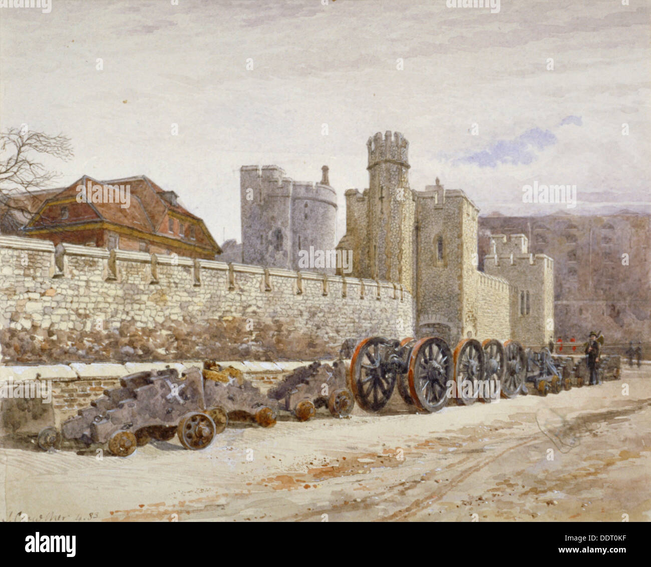 Tower of London, Stepney, London, 1883. Artist: John Crowther Stock ...