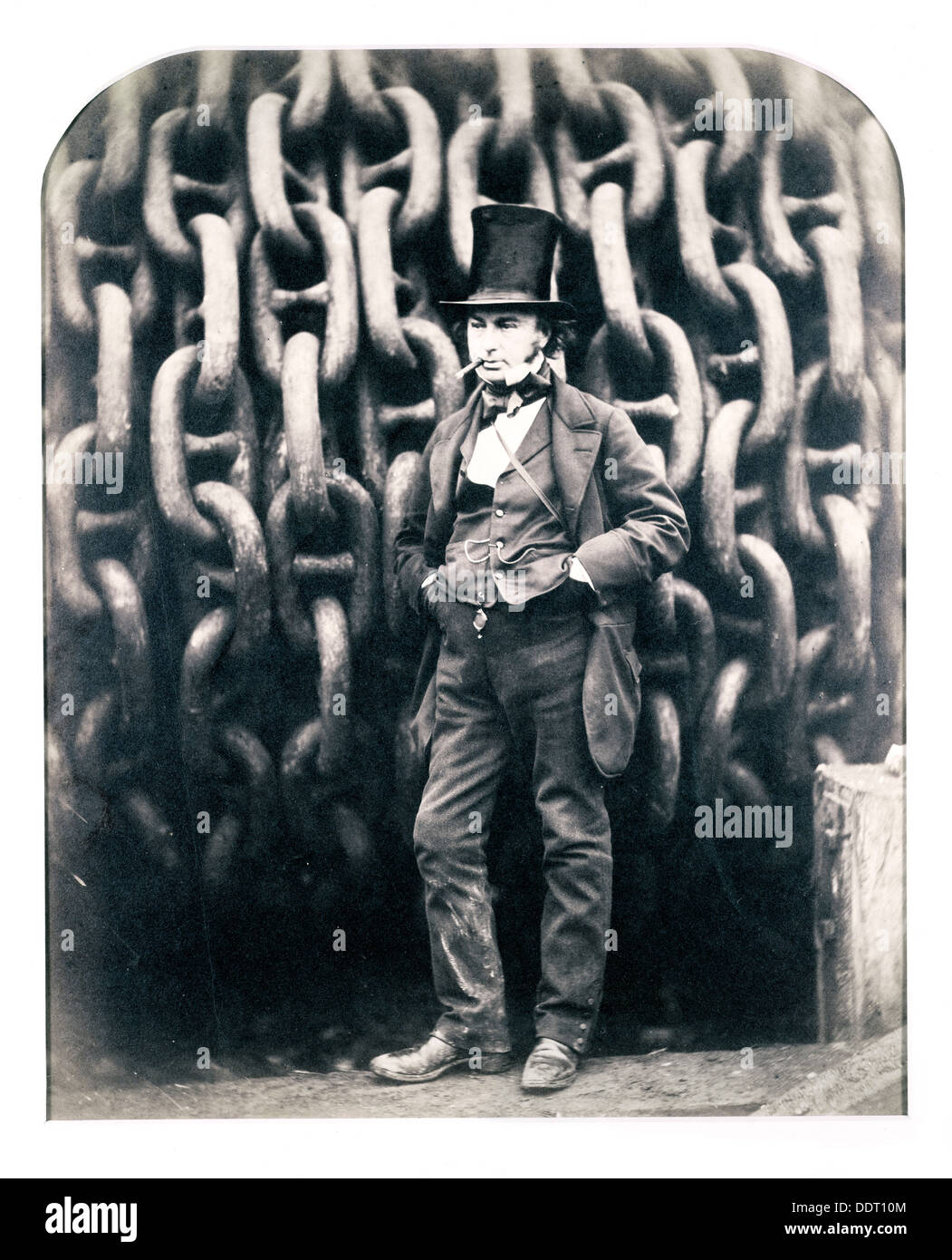 Isambard Kingdom Brunel, British engineer, 1857. Artist: Robert Howlett ...