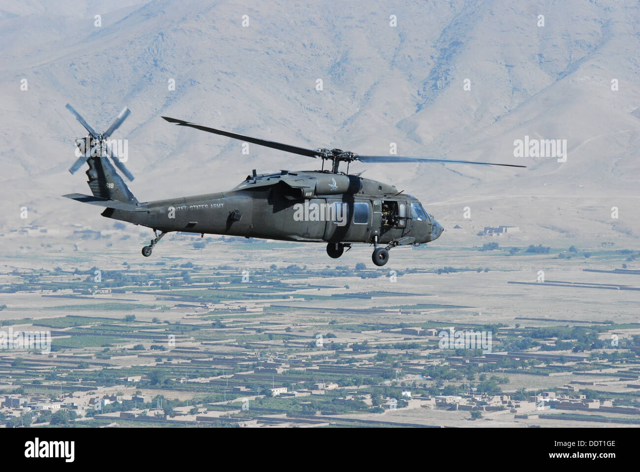 An UH-60L Black Hawk helicopter crewed by 1st Lt. Chuck Nadd, Chief ...