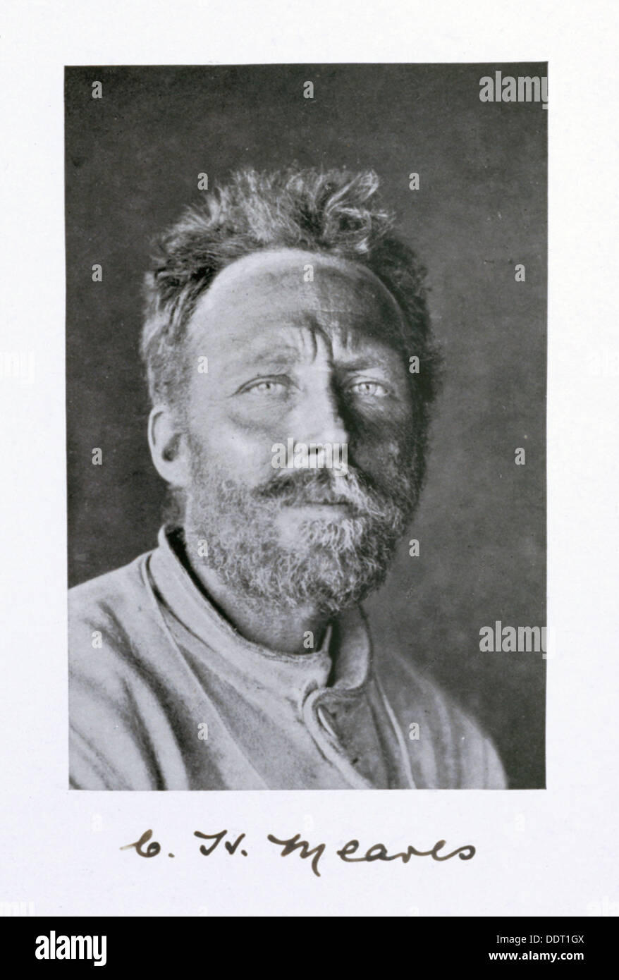 Cecil H Meares, a member of Captain Scott's Antarctic expedition, 1910 ...