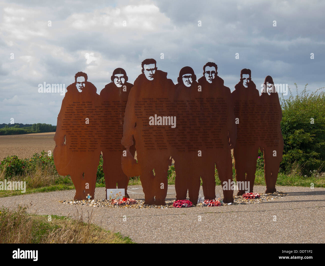 Memorial to the dead aircrew from 158 squadron which flew Halifax ...
