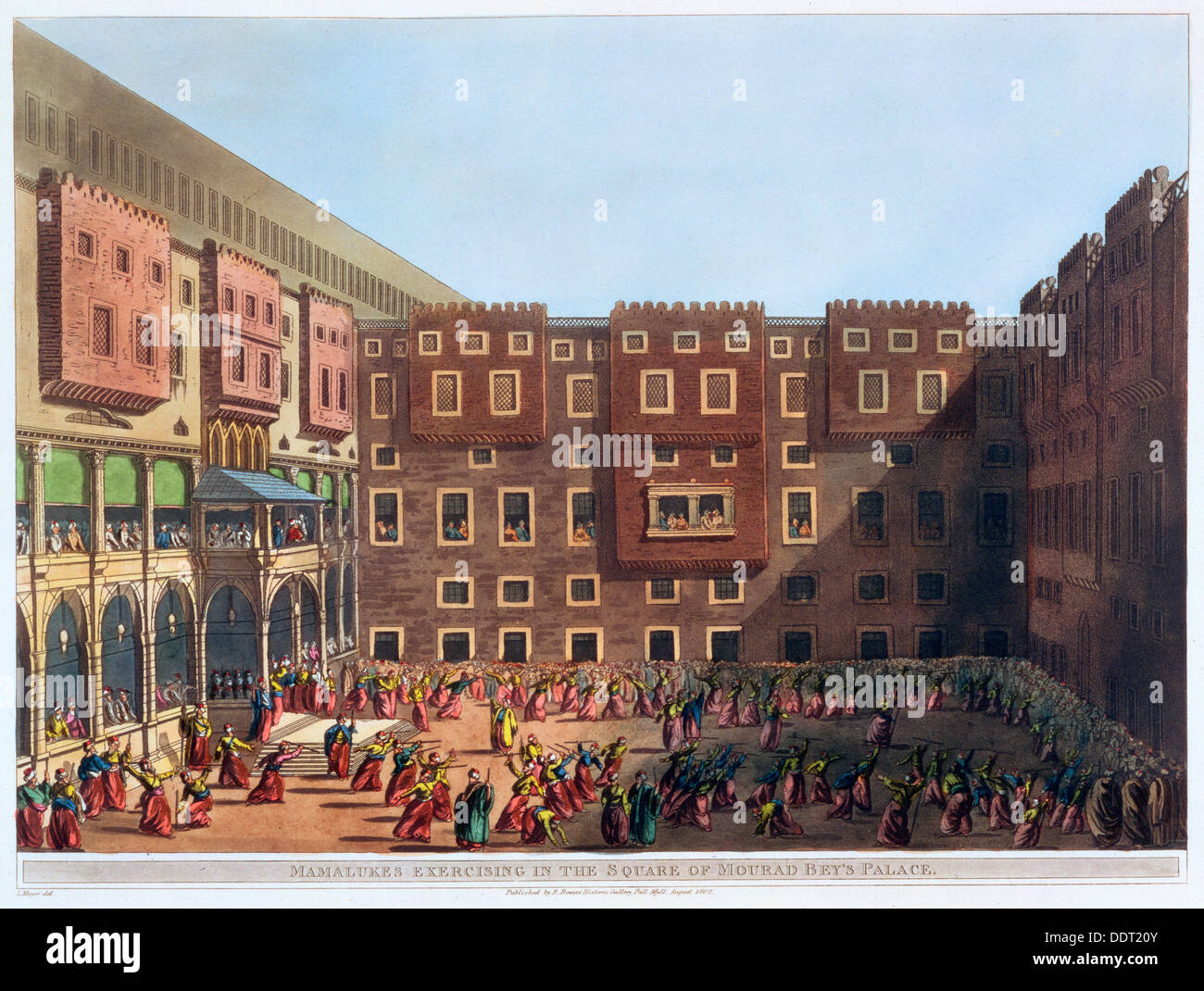 'Mamelukes Exercising in the Square of Mourad Bey's Palace', Cairo ...