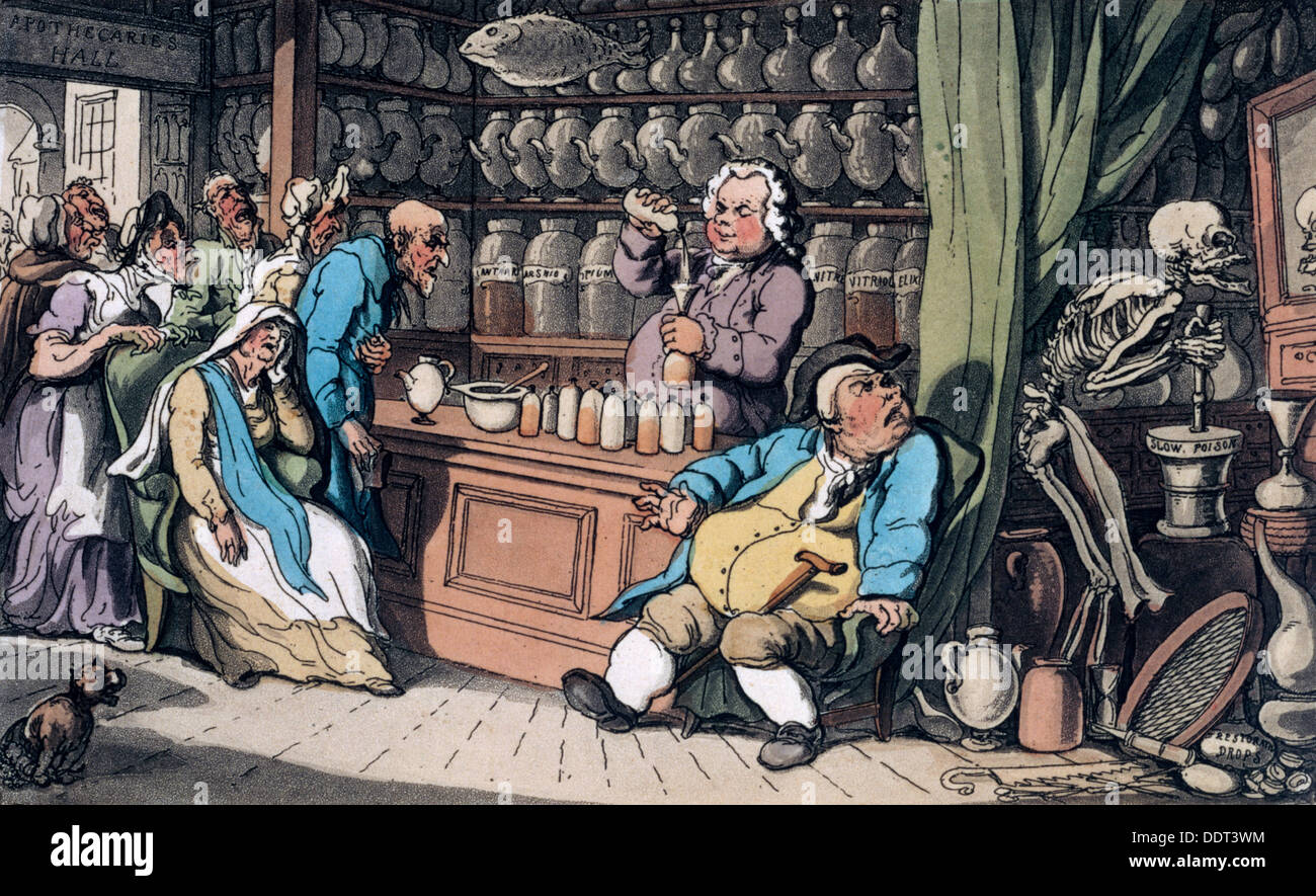 Thomas rowlandson cartoon hi-res stock photography and images - Alamy