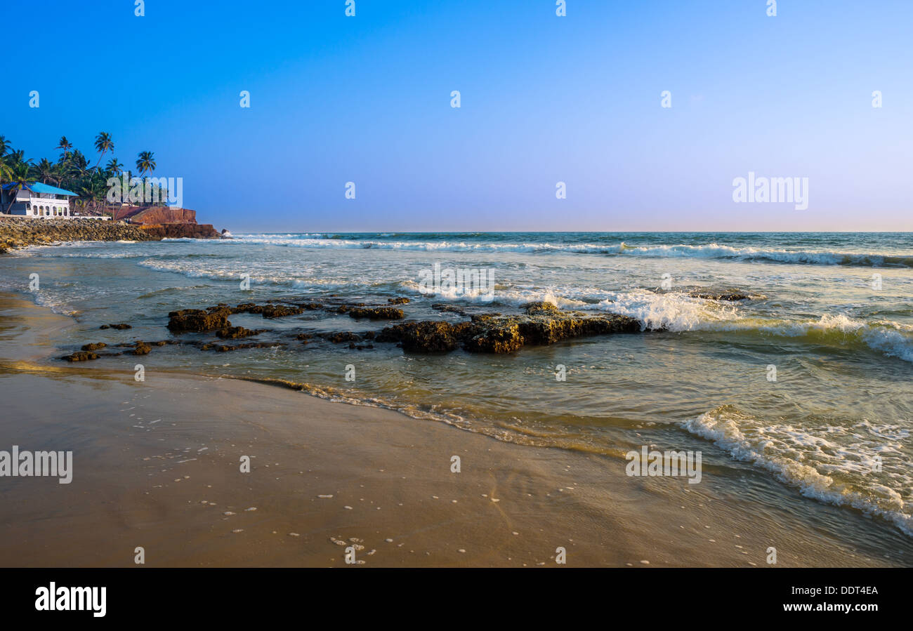 beautiful landscape of the coast of Varkala. India, Kerala Stock Photo ...