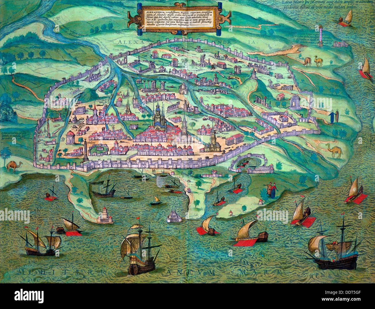 Map of alexandria egypt hi-res stock photography and images - Alamy