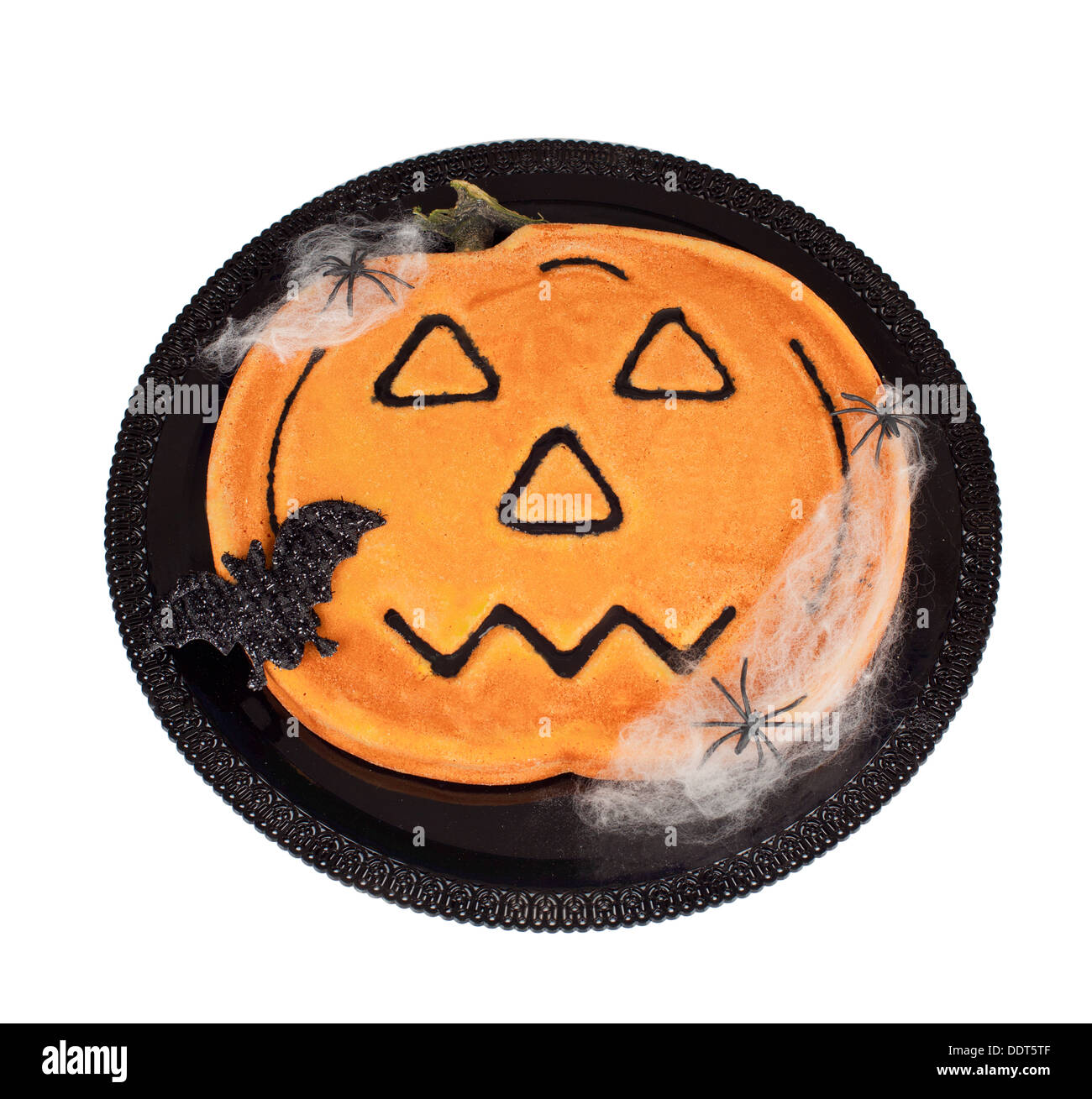 Halloween spiders on background Cut Out Stock Images & Pictures - Alamy