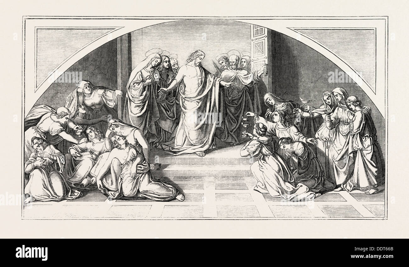 The parable of the wise and foolish virgins hi-res stock photography ...