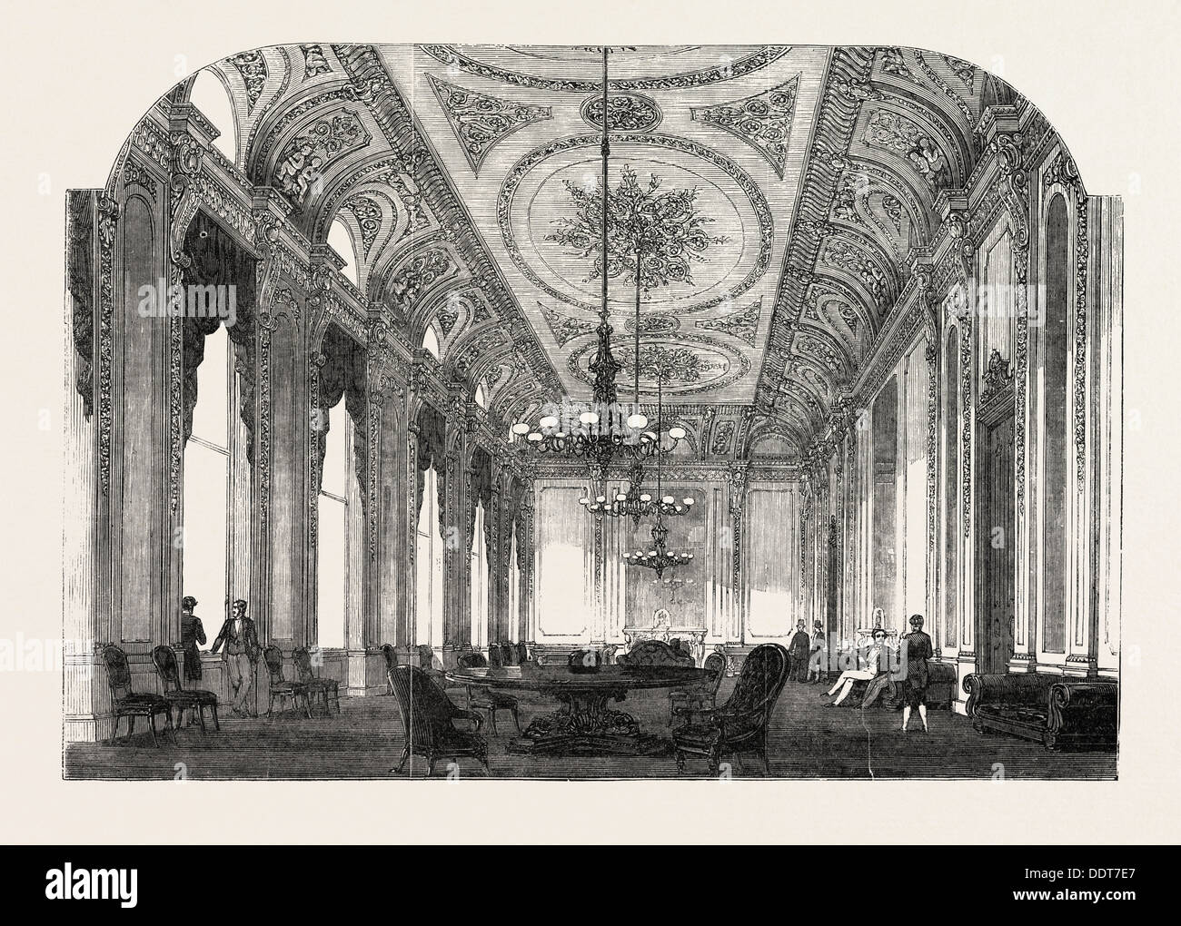 INTERIOR OF THE ARMY AND NAVY CLUB HOUSE, PALL MALL, MORNING ROOM ...
